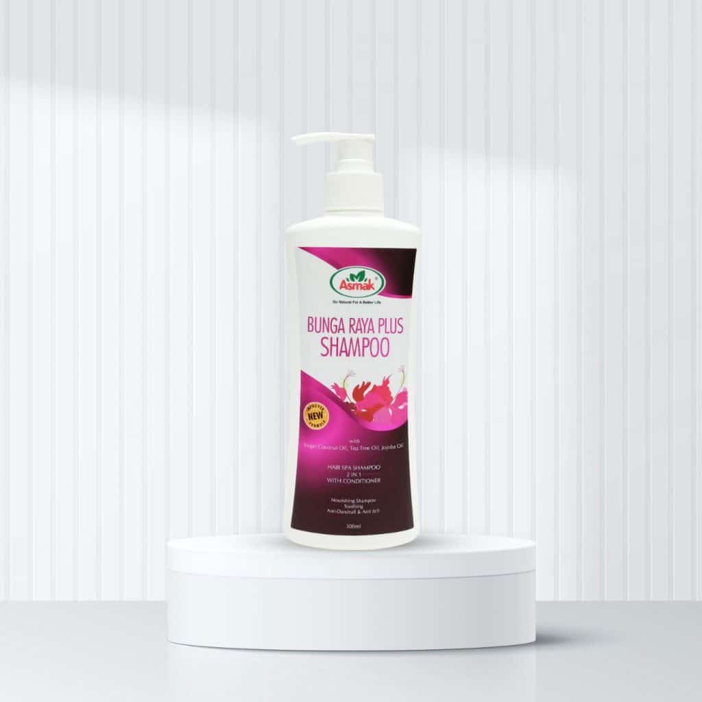 Shampoo Bunga Raya Plus 300ml - Asmak Life